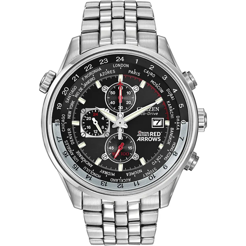 Citizen Men's Red Arrows World Time Chrono Eco-Drive Watch CA0080-54E